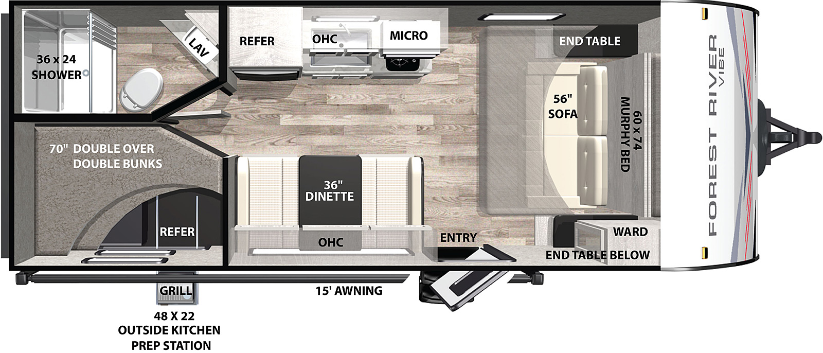 2020 Forest River Vibe Floor Plans | Viewfloor.co