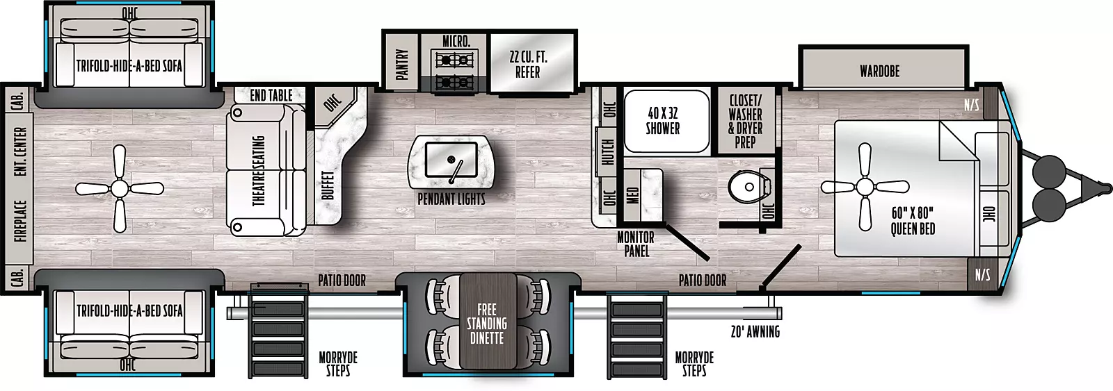 Sierra Destination Floorplans - Forest River RV