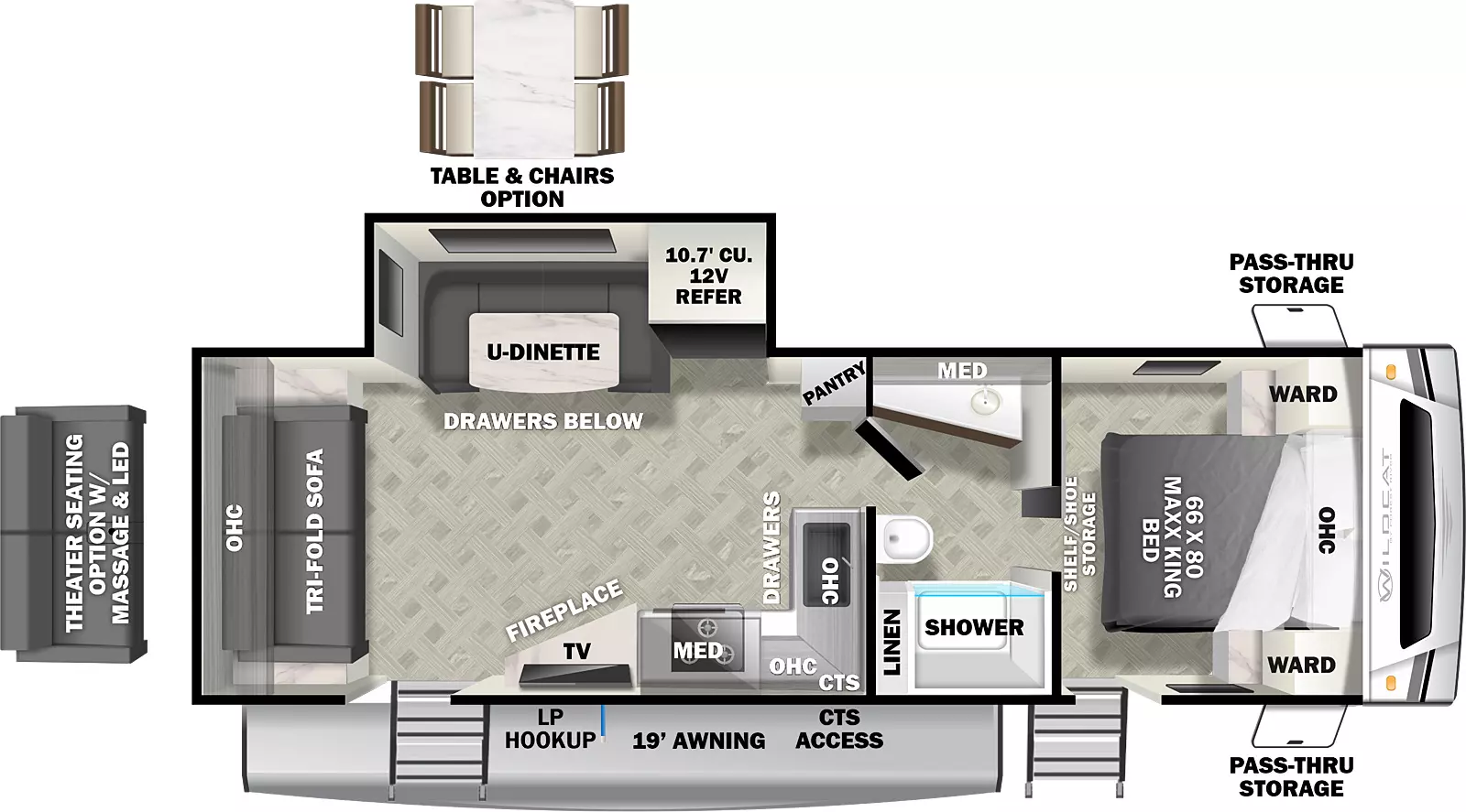 Wildcat Travel Trailers Floorplans - Forest River RV