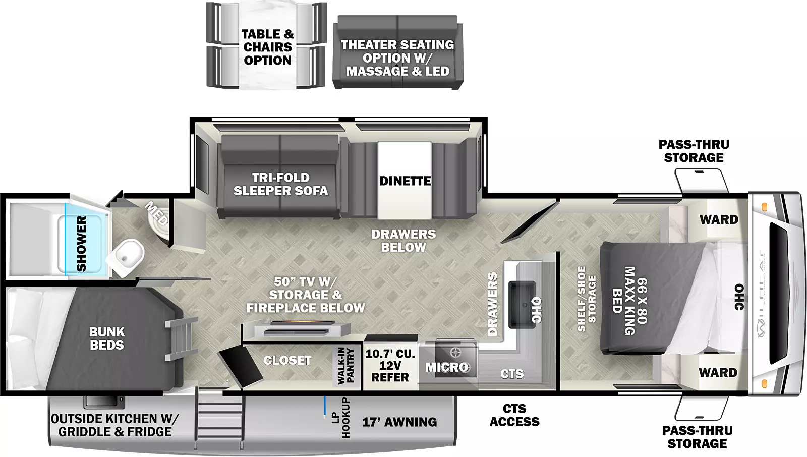 Wildcat Travel Trailers Floorplans - Forest River RV