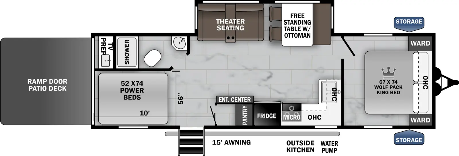 Wolf Pack Floorplans - Forest River RV
