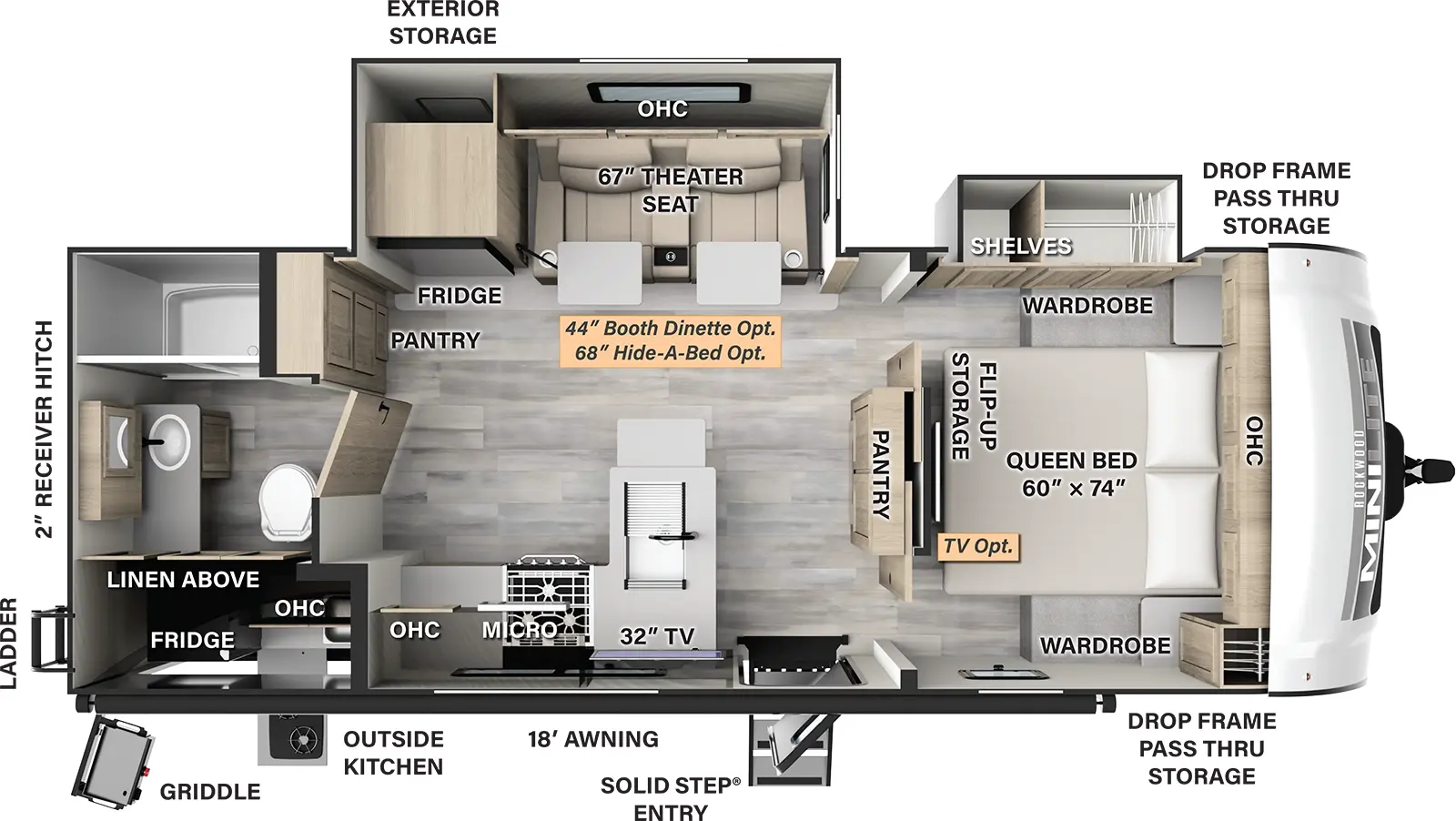 Rockwood Mini Lite Floorplans - Forest River RV
