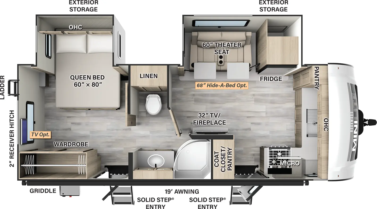 Rockwood Mini Lite Floorplans - Forest River RV