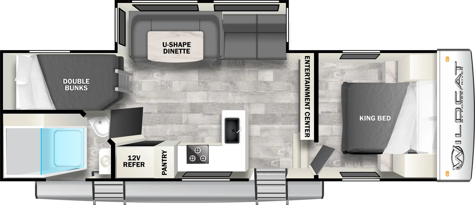 Wildcat Fifth Wheels Floorplans - Forest River RV