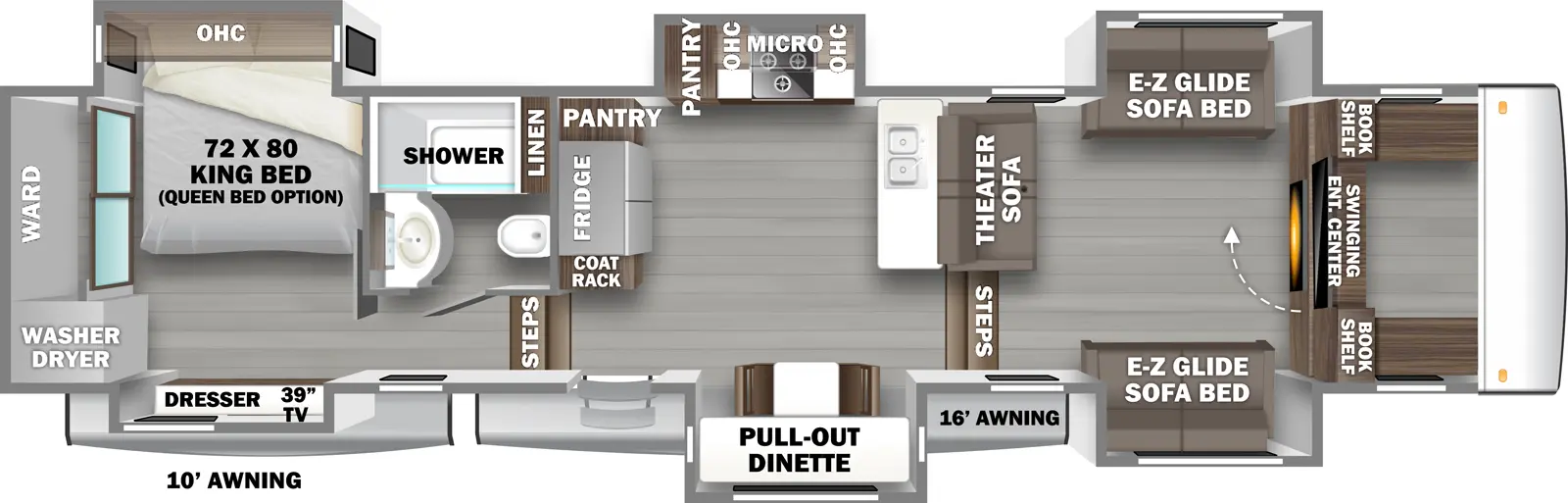 2026 RIVERSTONE 425FO Floorplan - Forest River RV