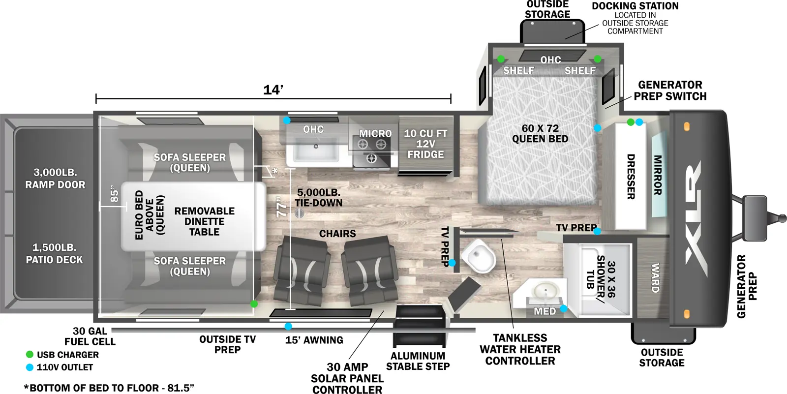 Xlr Boost Floorplans - Forest River RV