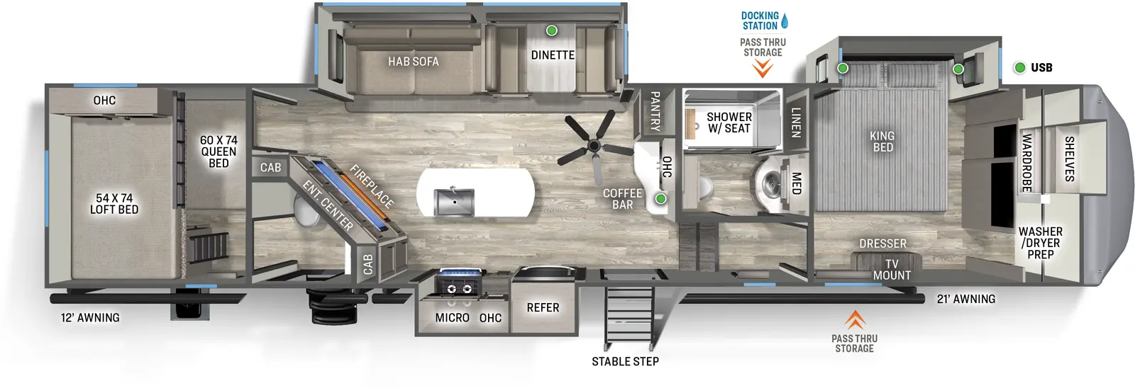 Sierra Fifth Wheels Floorplans - Forest River RV