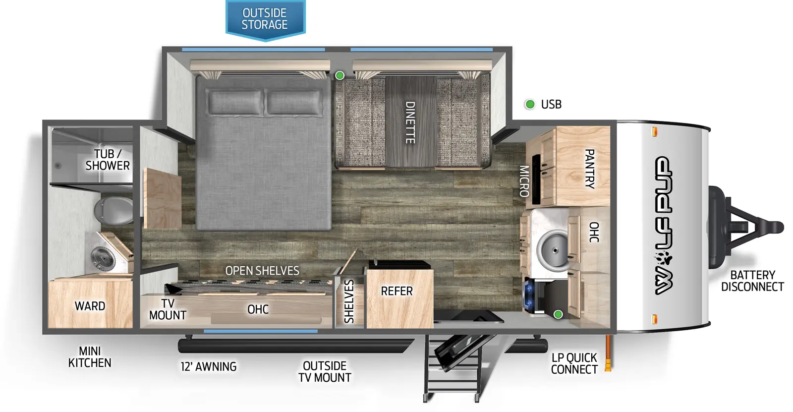 Wolf Pup Floorplans - Forest River RV