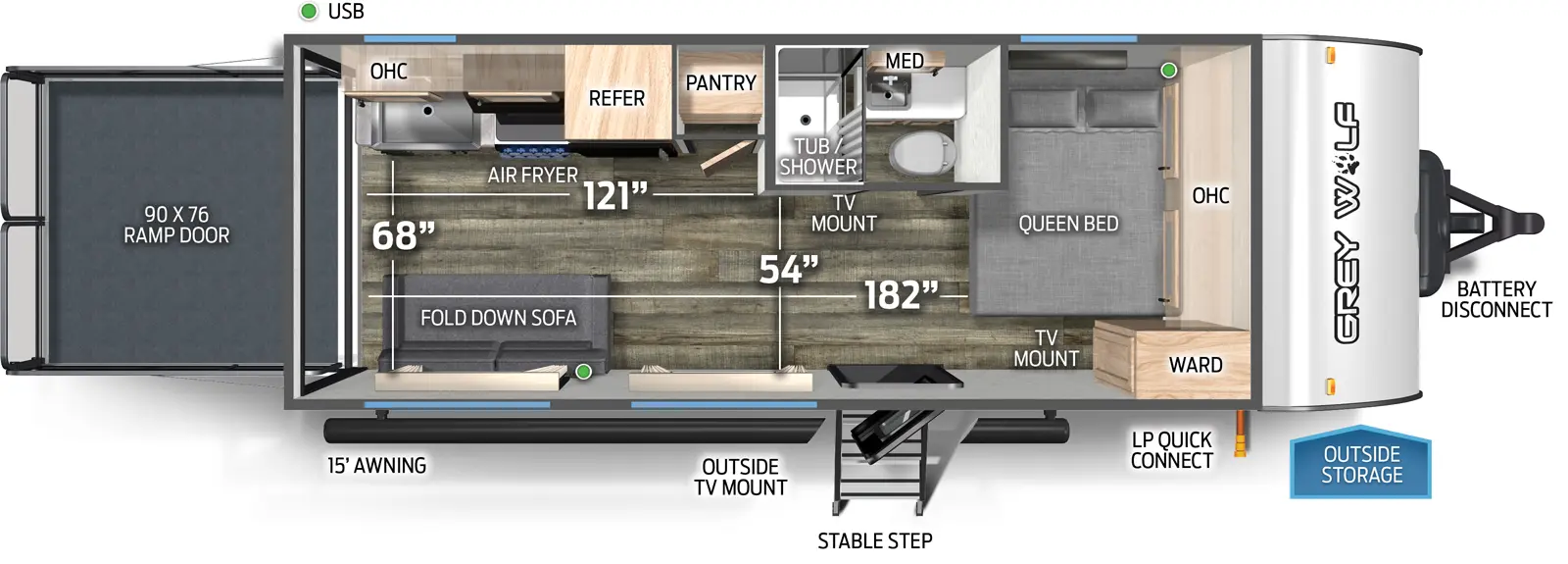 Grey Wolf Floorplans - Forest River RV