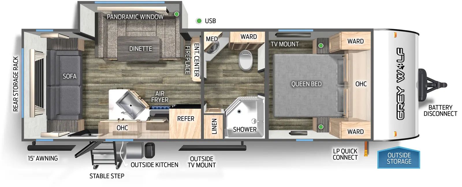 Grey Wolf Floorplans - Forest River RV