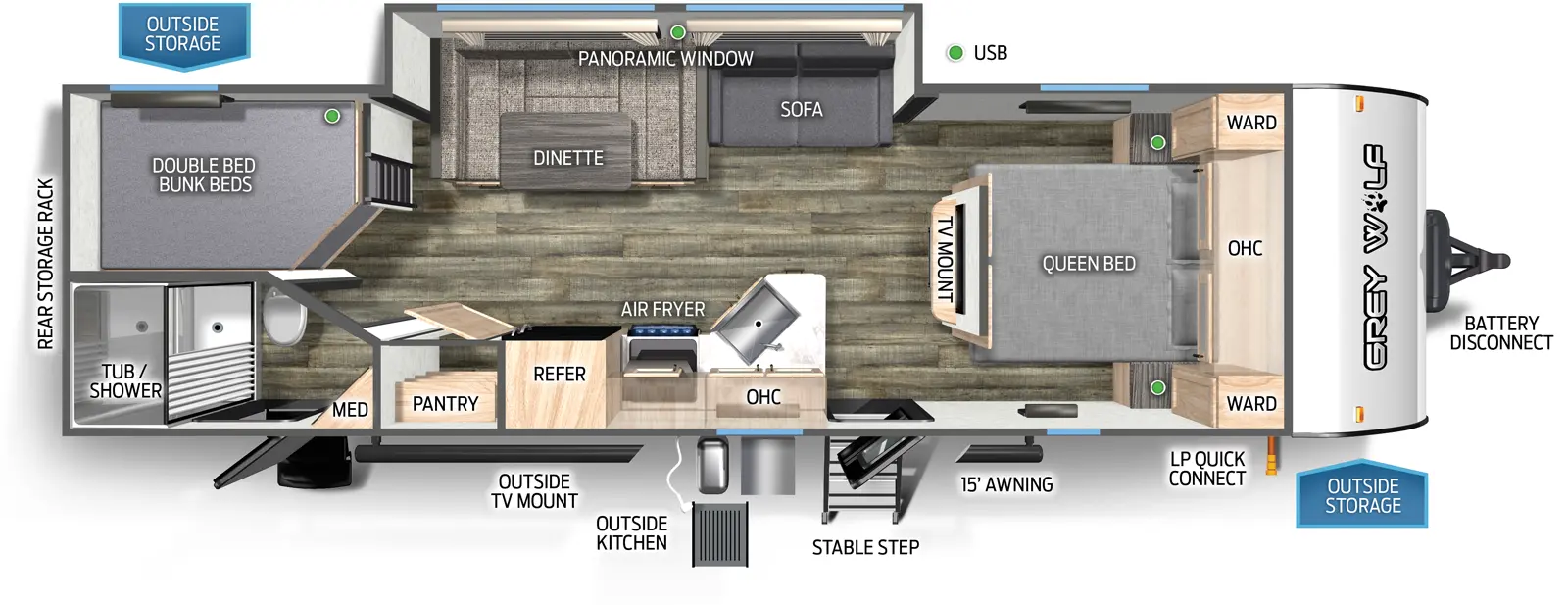 Grey Wolf Floorplans - Forest River RV