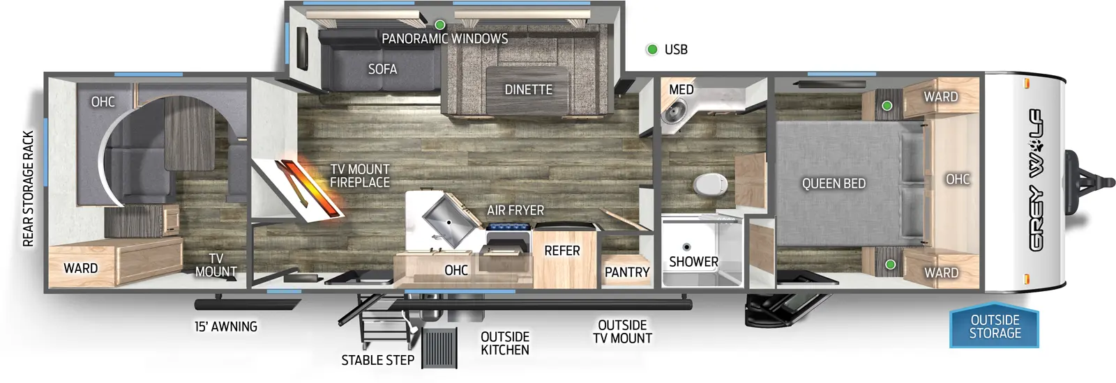 Grey Wolf Floorplans - Forest River RV