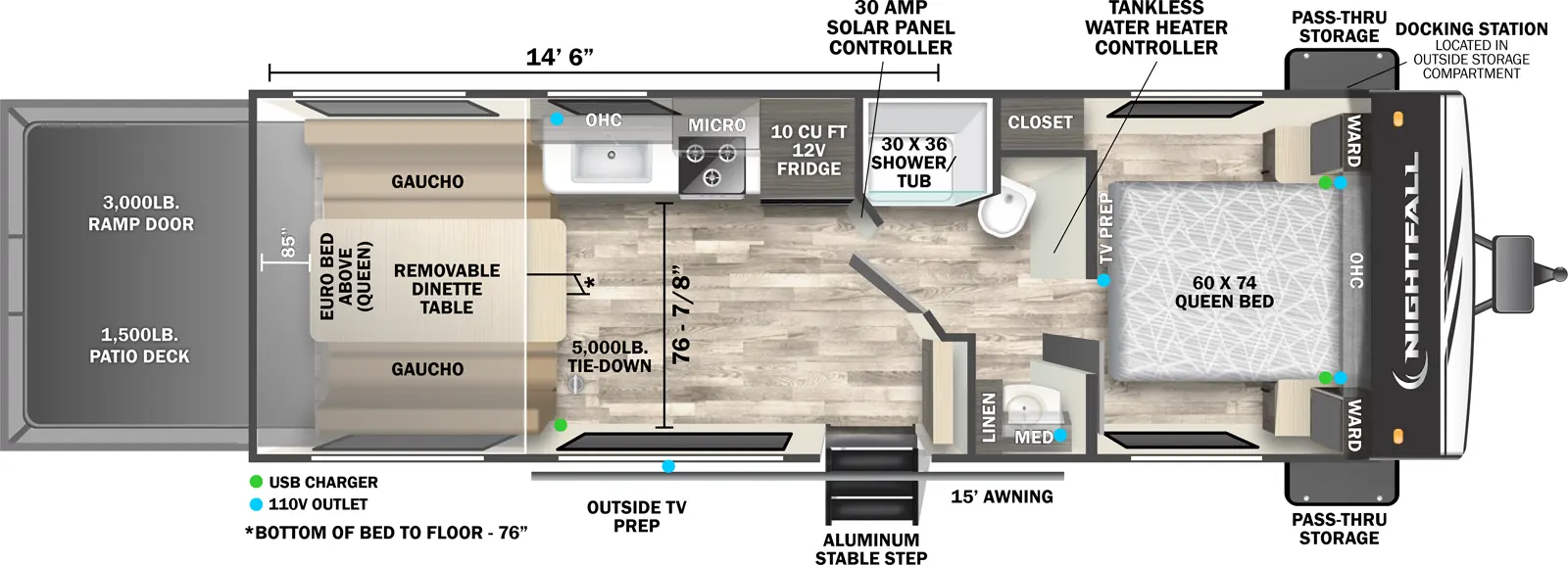 Nightfall Floorplans - Forest River RV