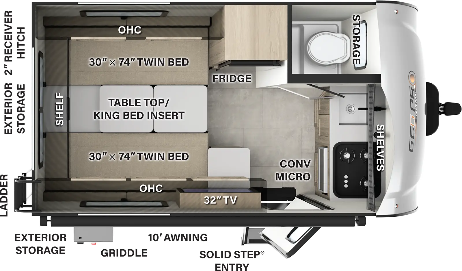 Rockwood Geo Pro Floorplans - Forest River RV