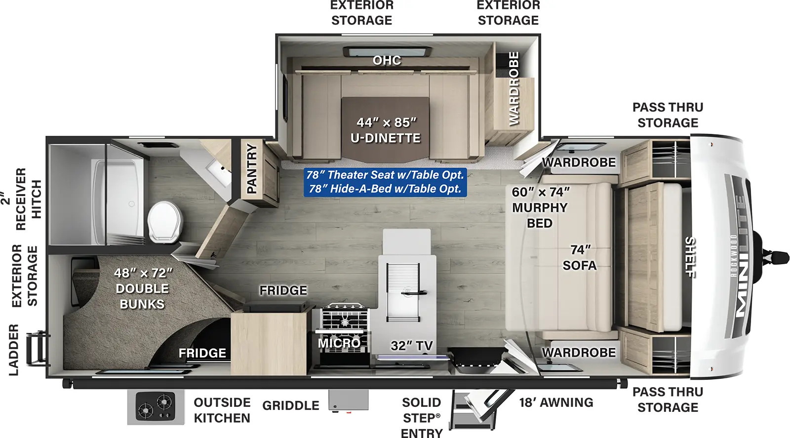 Rockwood Mini Lite Floorplans - Forest River RV