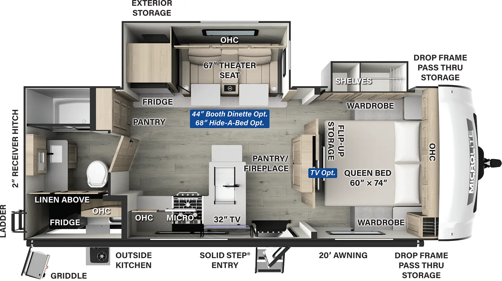 Flagstaff Micro Lite Floorplans - Forest River RV