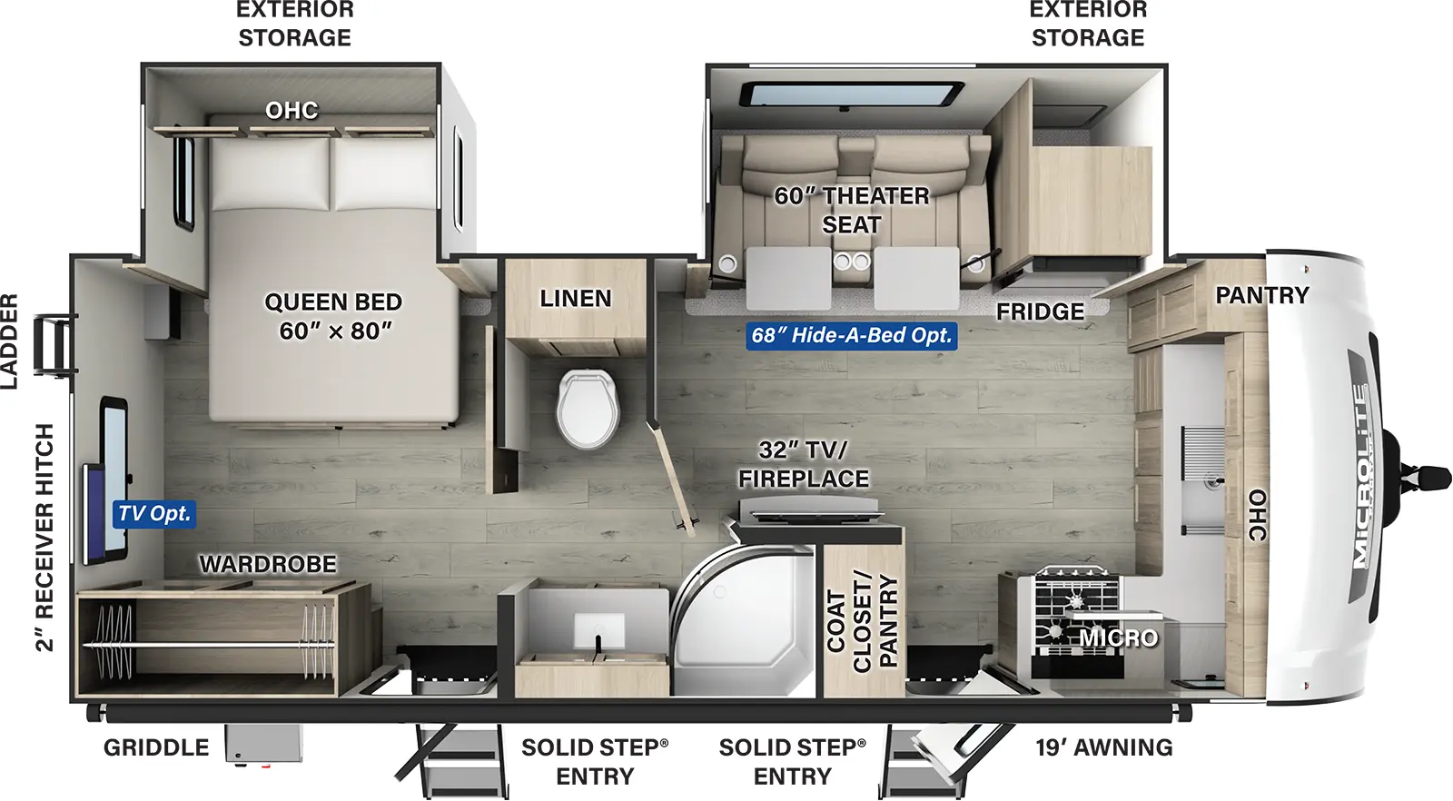 Flagstaff Micro Lite Floorplans - Forest River RV