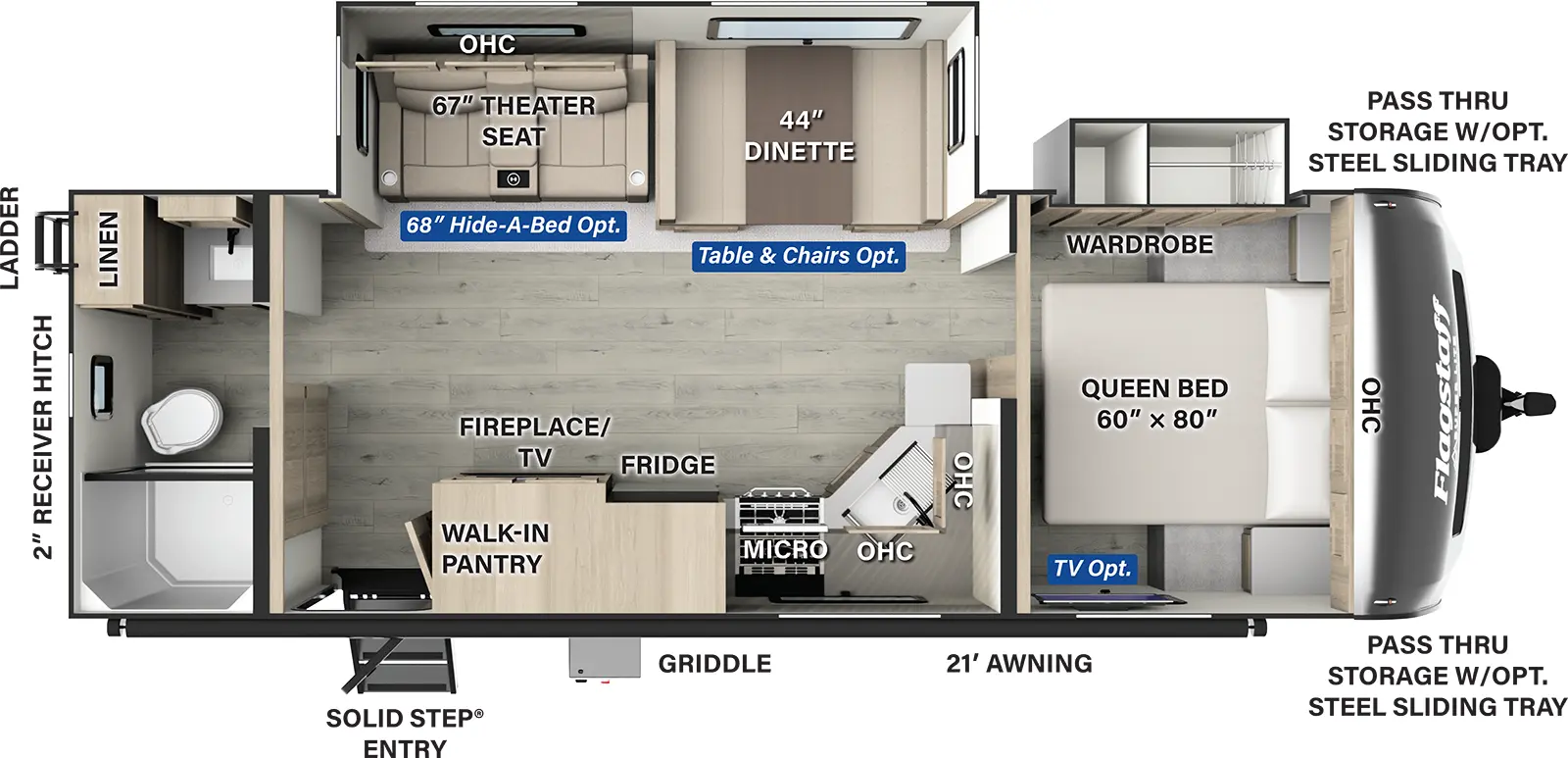 Flagstaff Super Lite Travel Trailers Floorplans - Forest River RV