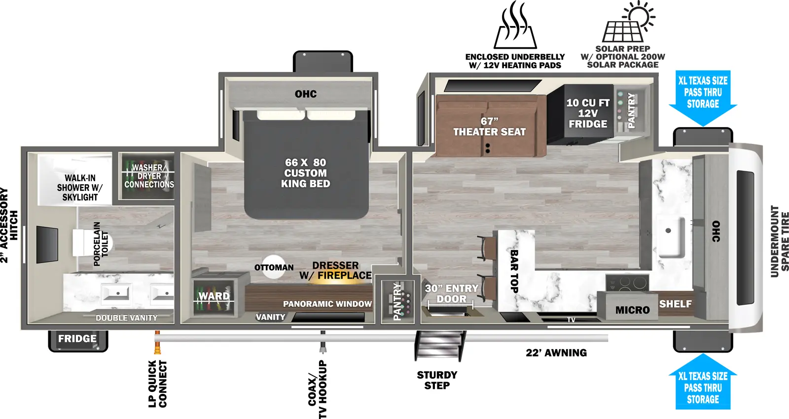 Heritage Glen Travel Trailers Floorplans - Forest River RV