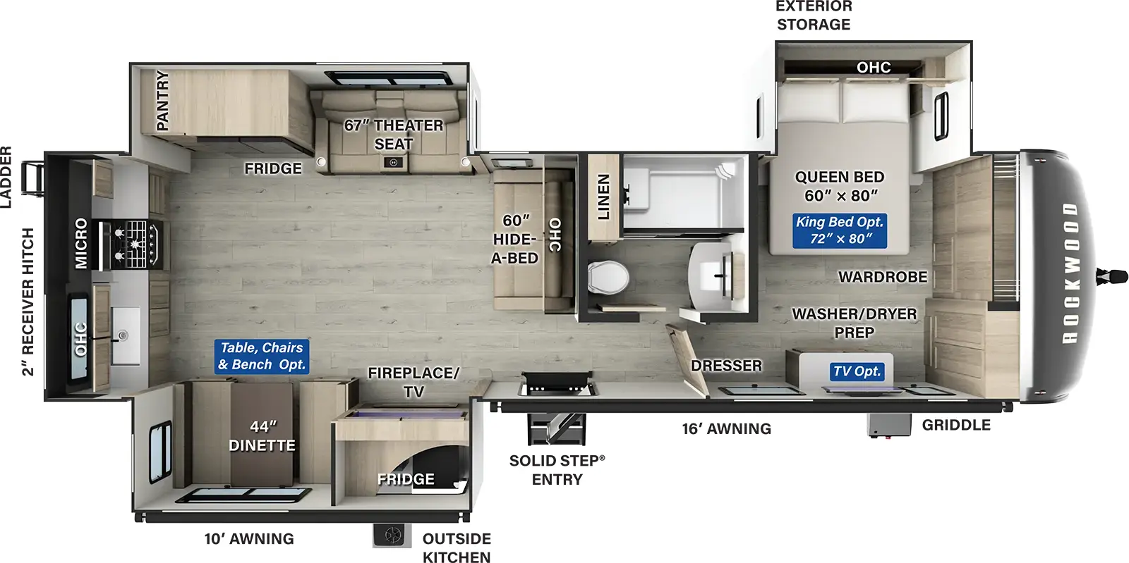 Rockwood Signature Travel Trailers Floorplans - Forest River RV