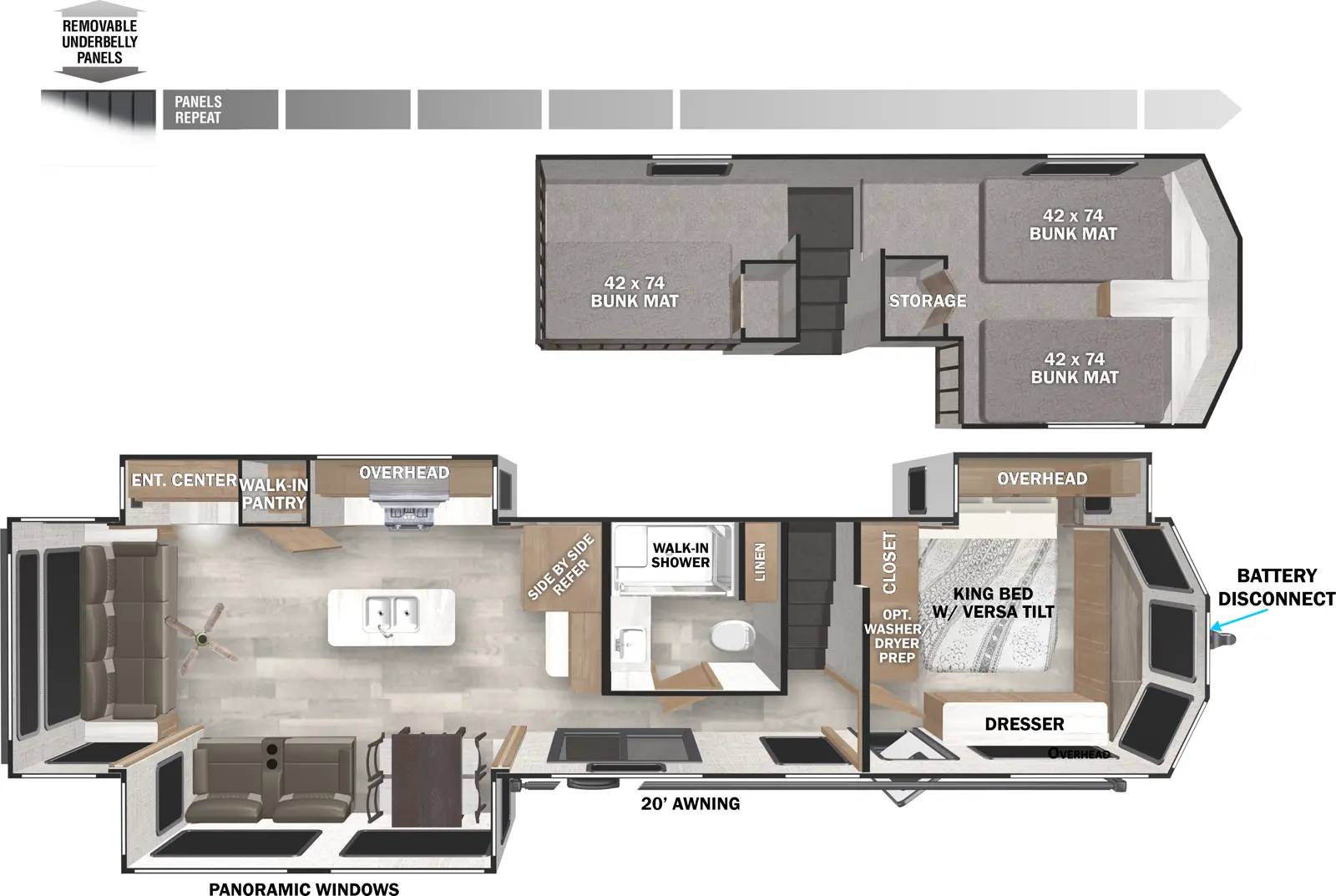 2026 Salem Villa 42DL Floorplan - Forest River RV
