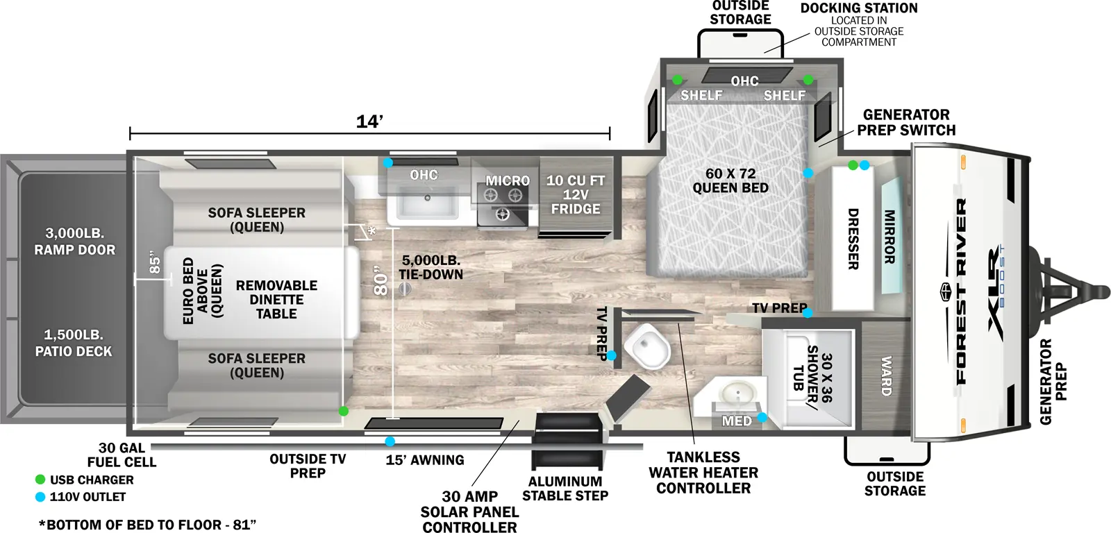 Xlr Boost Floorplans - Forest River RV
