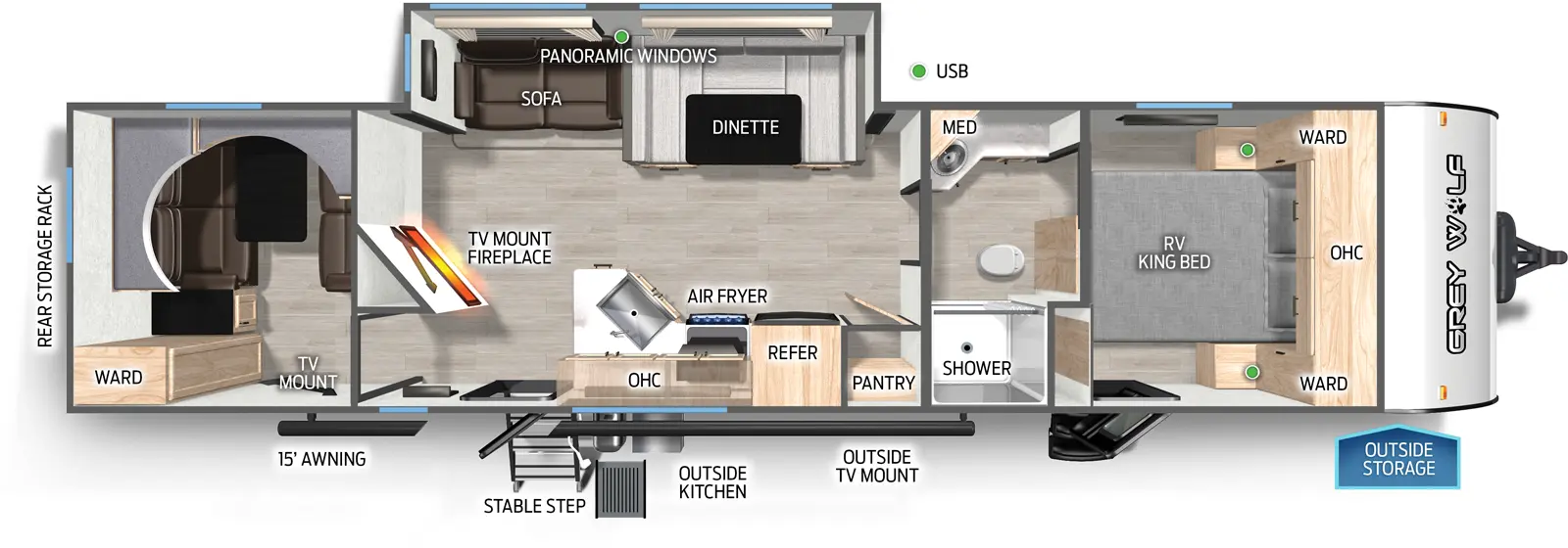 Grey Wolf Floorplans - Forest River RV