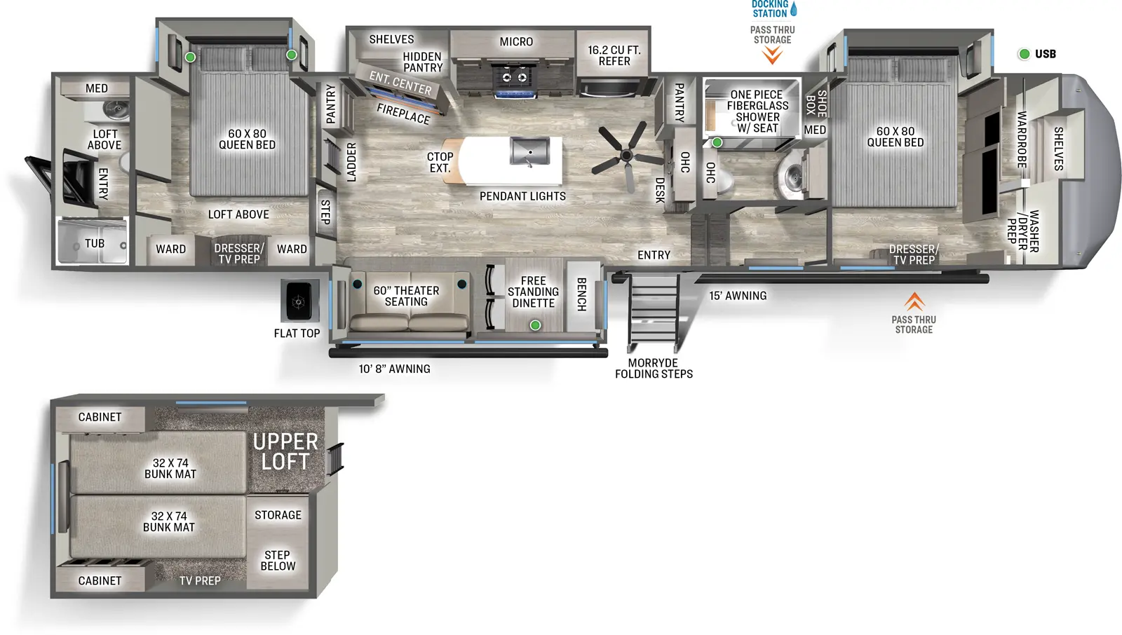 Sierra Fifth Wheels Floorplans - Forest River RV