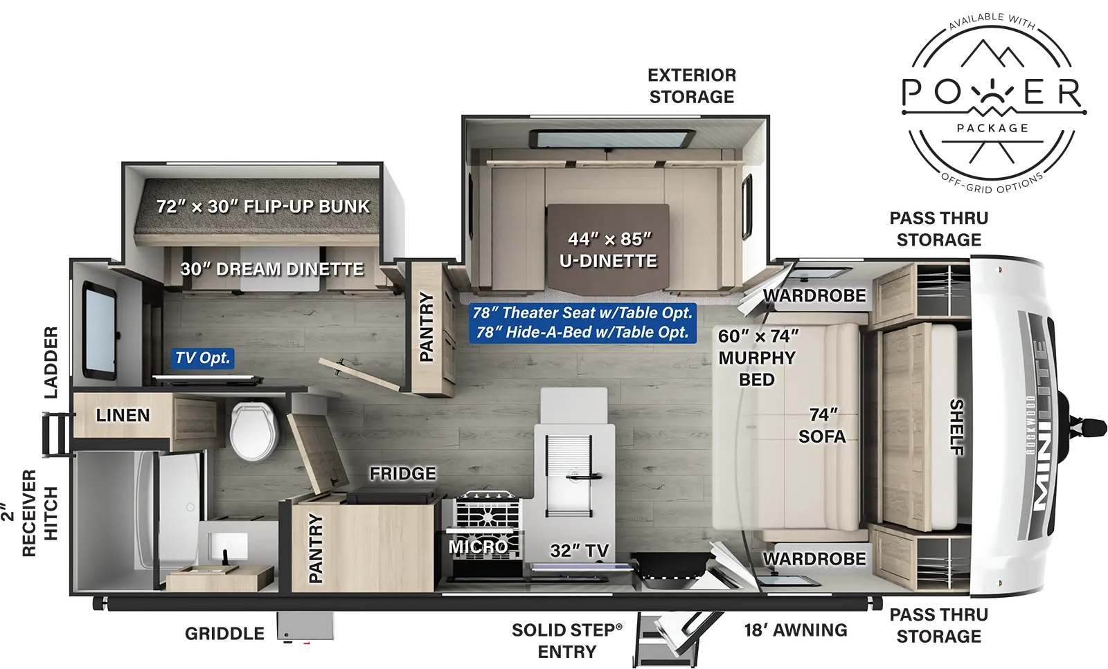 Rockwood Mini Lite Floorplans - Forest River RV
