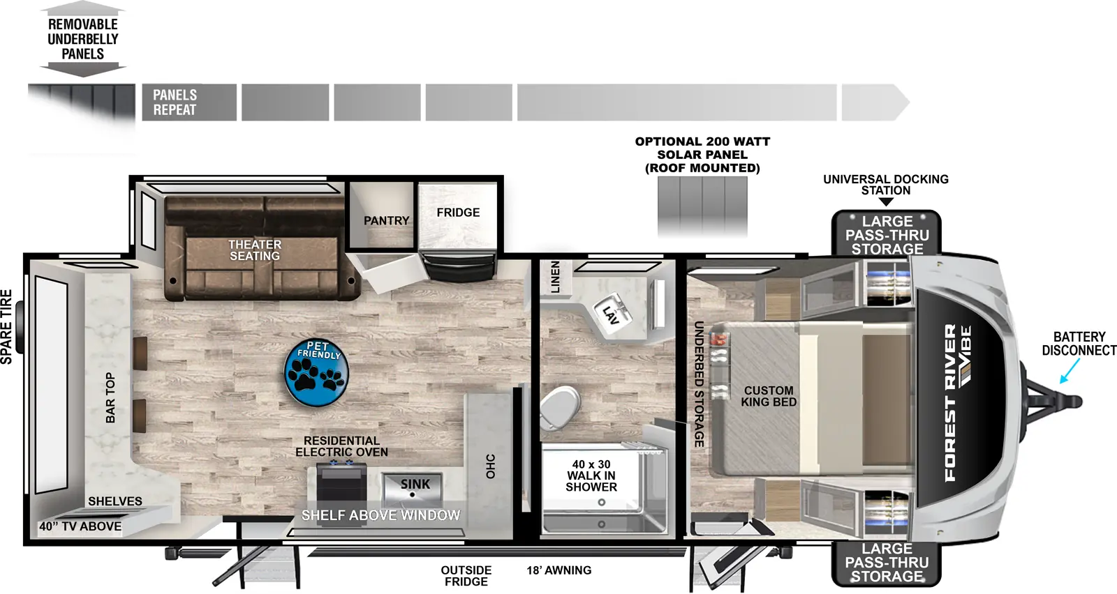 Vibe Floorplans - Forest River RV