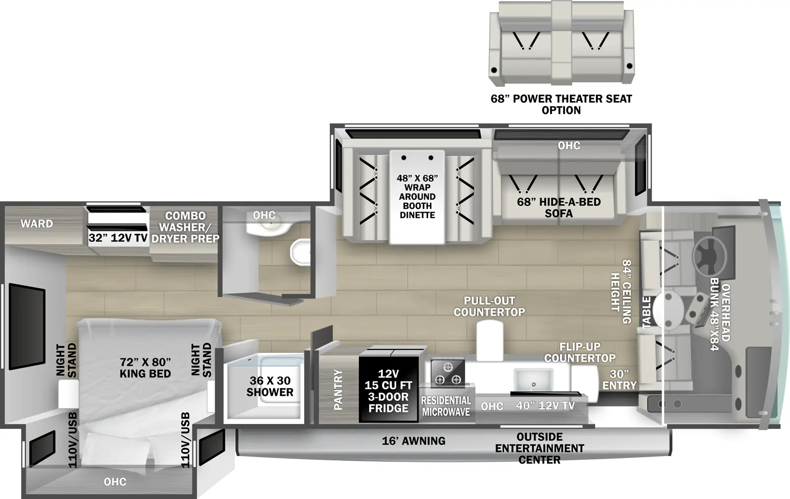 2026 FR3 30DS Floorplan - Forest River RV