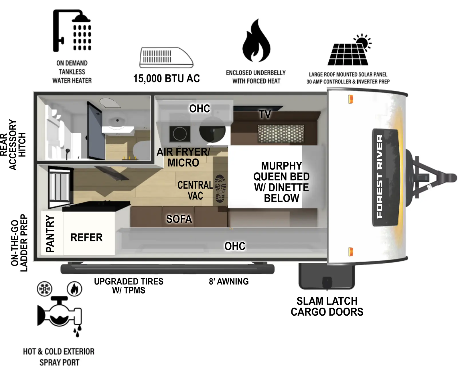2026 r•pod RP-153 Floorplan - Forest River RV