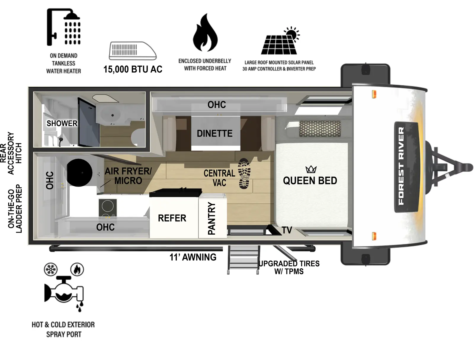 2026 r•pod RP-194 Floorplan - Forest River RV