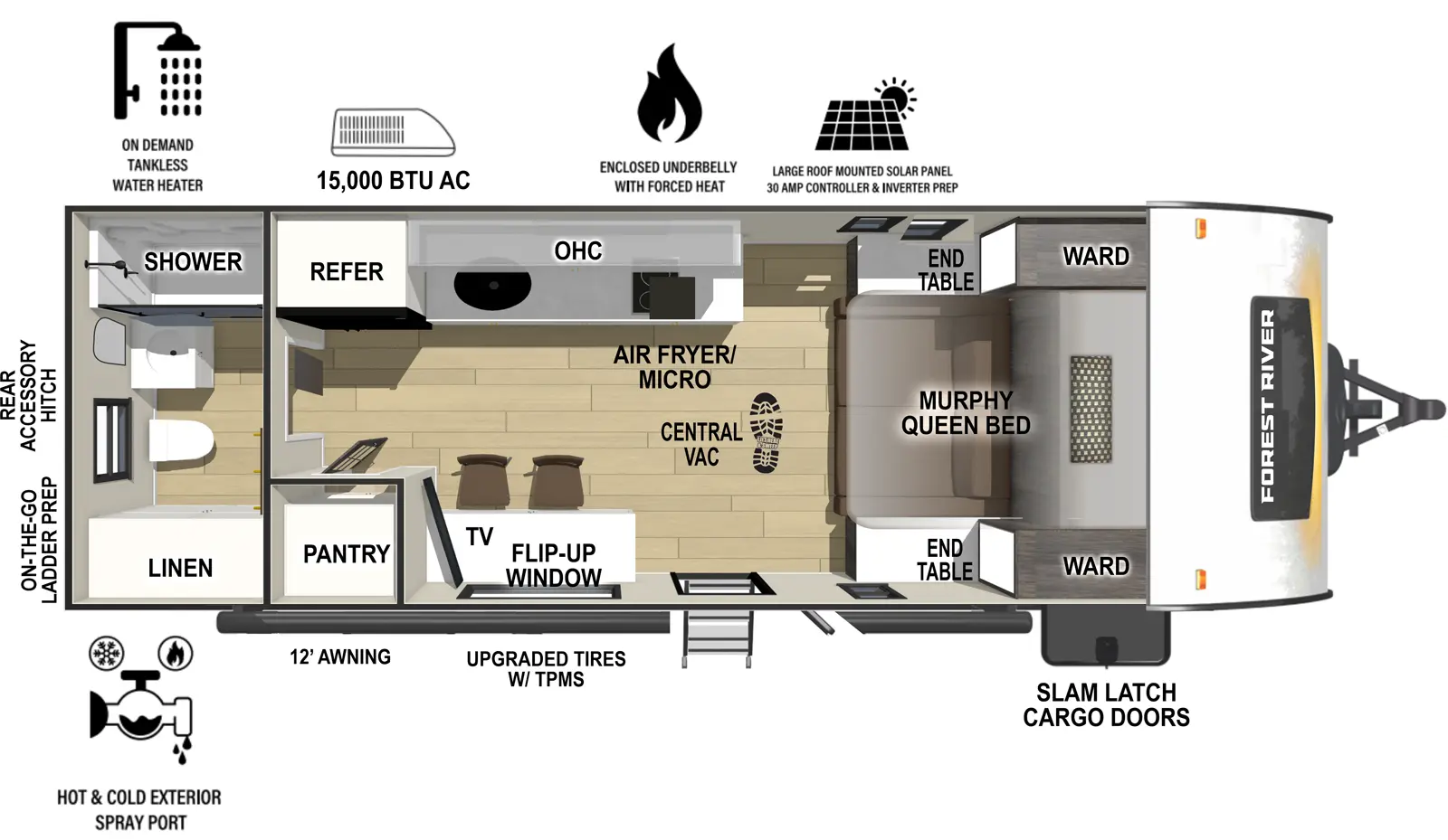 2026 r•pod RP-197 Floorplan - Forest River RV