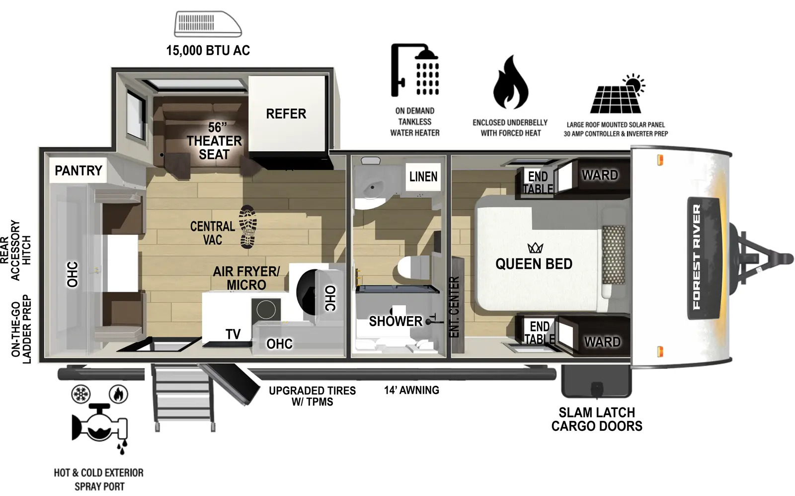 r•pod RP-198 | R-Pod Floorplan - Forest River RV