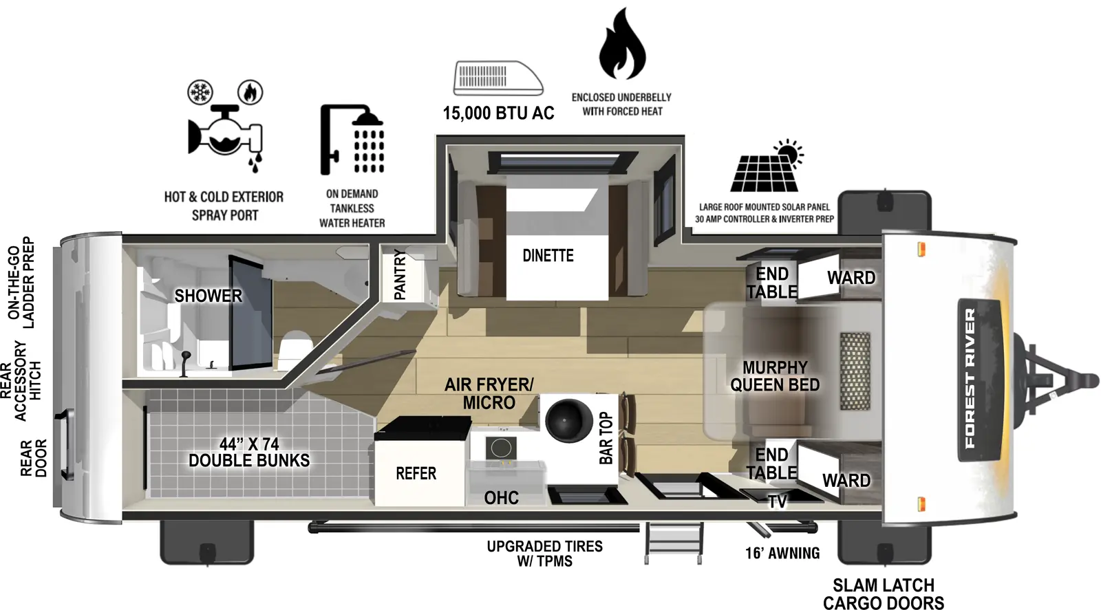 2026 r•pod RP-203 Floorplan - Forest River RV