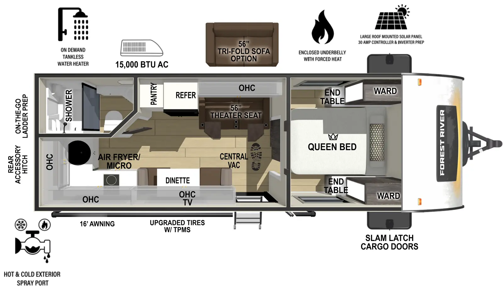 2026 r•pod RP-205 Floorplan - Forest River RV