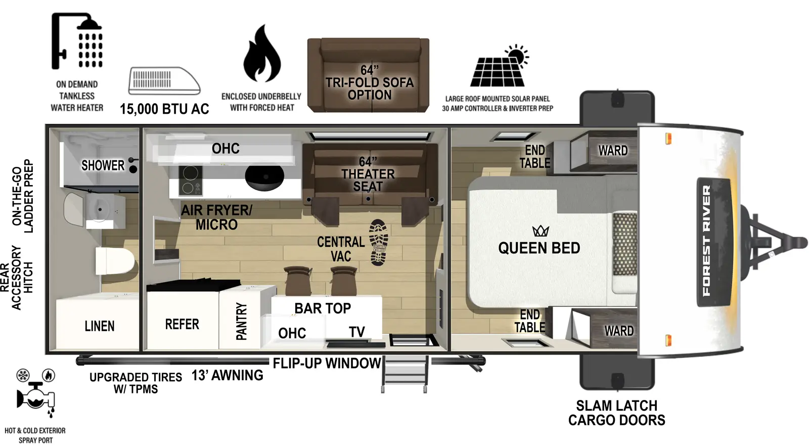 2026 r•pod RP-207 Floorplan - Forest River RV