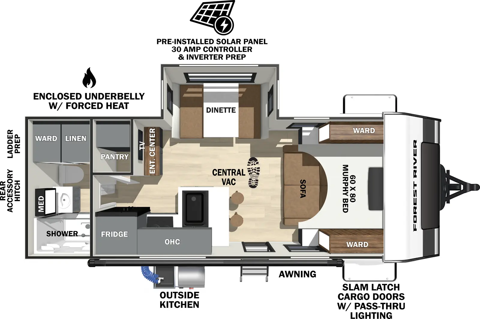 2026 Ibex 20MDS Floorplan - Forest River RV