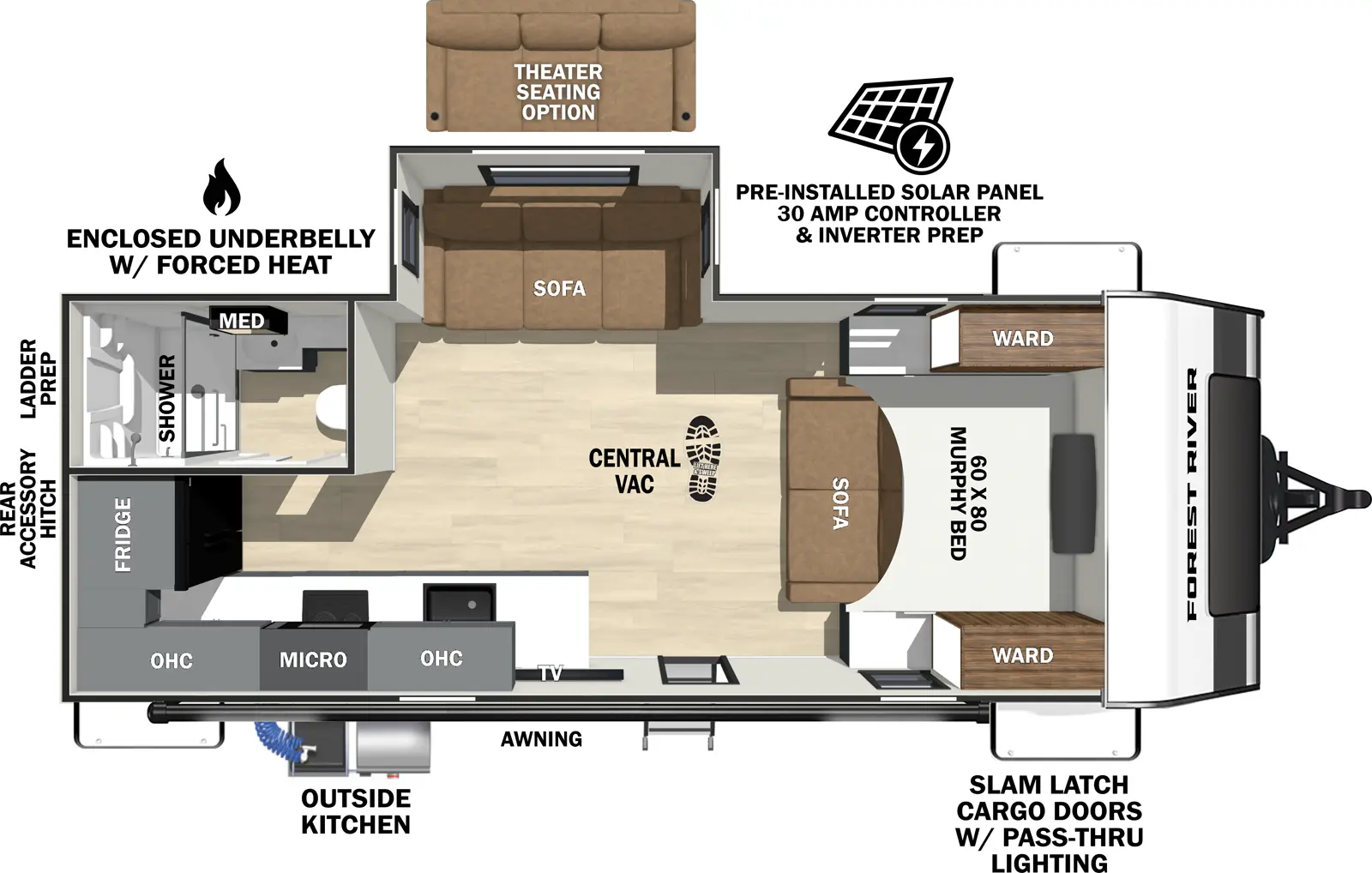 2026 Ibex 20MRK Floorplan - Forest River RV