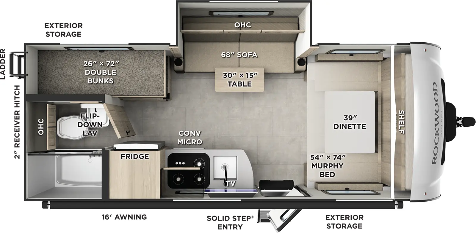 Rockwood Geo Pro Floorplans - Forest River RV
