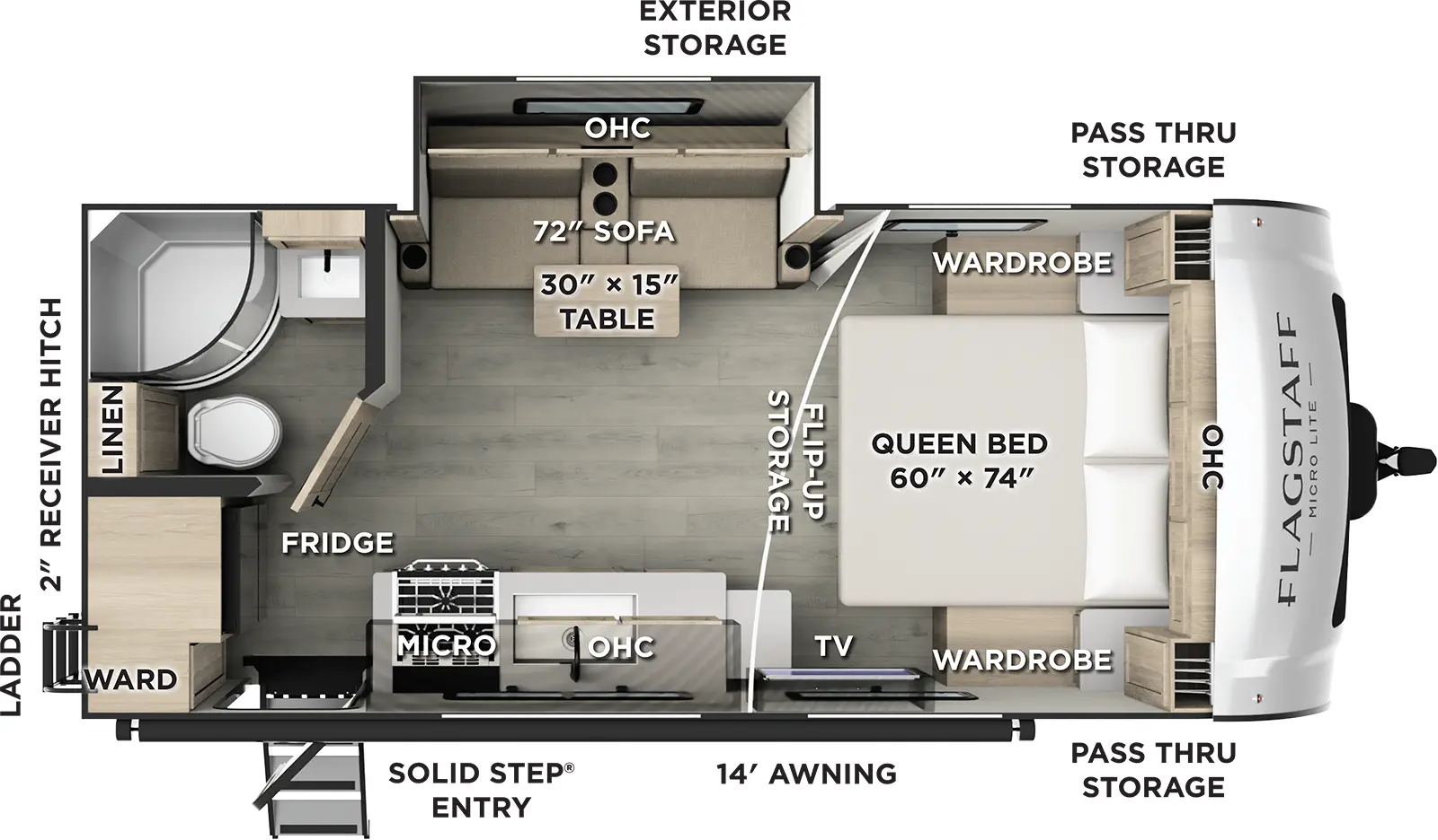 Flagstaff Micro Lite Floorplans - Forest River RV