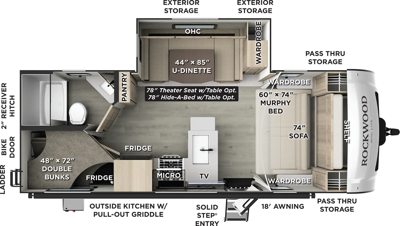 Rockwood Mini Lite Floorplans - Forest River RV