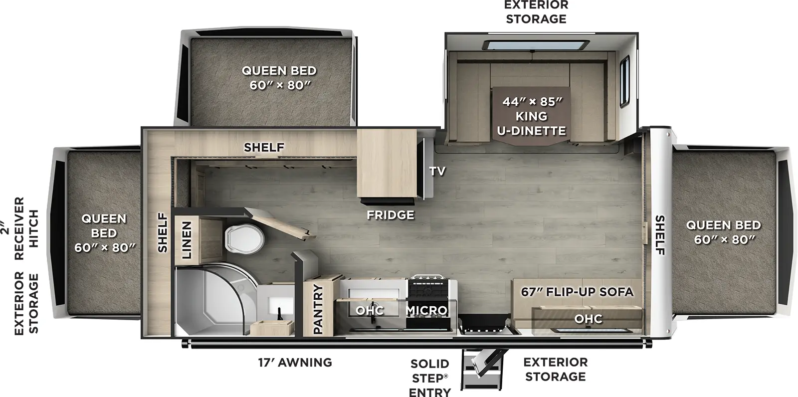 2026 Rockwood Roo 233S Floorplan - Forest River RV