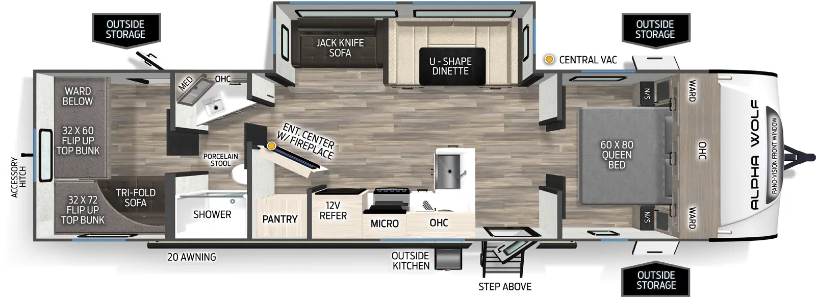 Cherokee 29TB | Cherokee Floorplan - Forest River RV