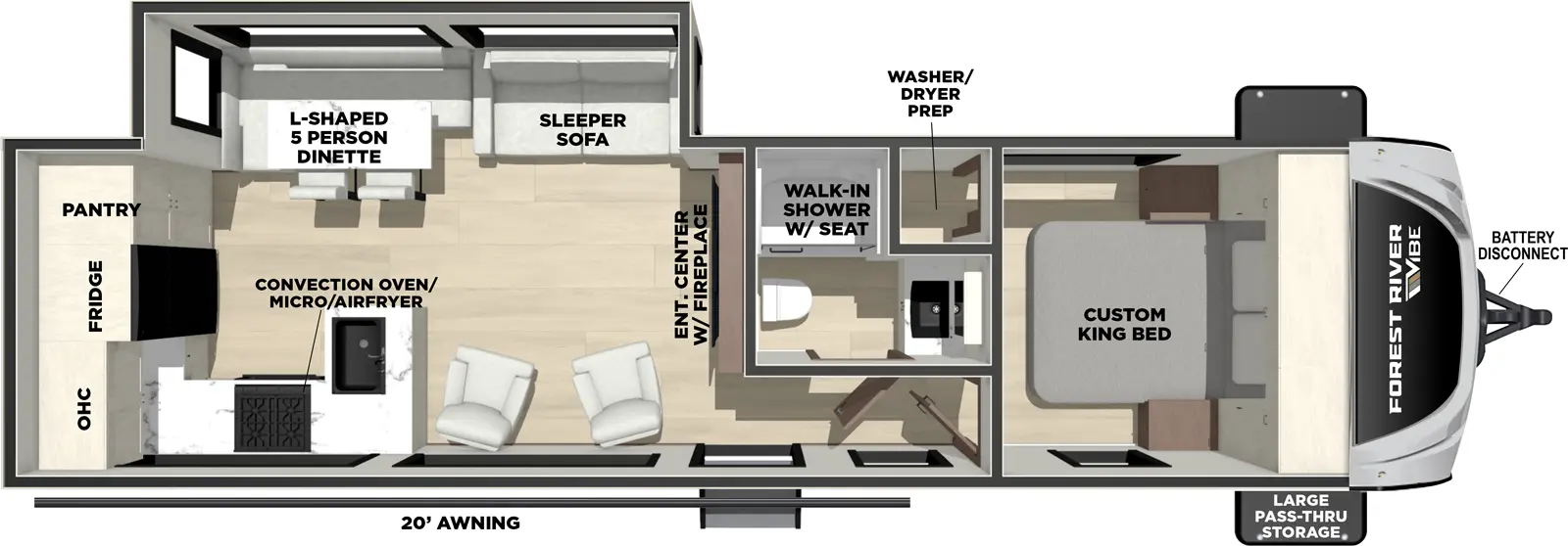 Vibe Floorplans - Forest River RV