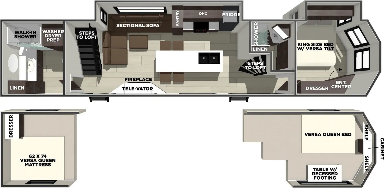 2026 Wildwood Lodge 42ZEN Floorplan - Forest River RV