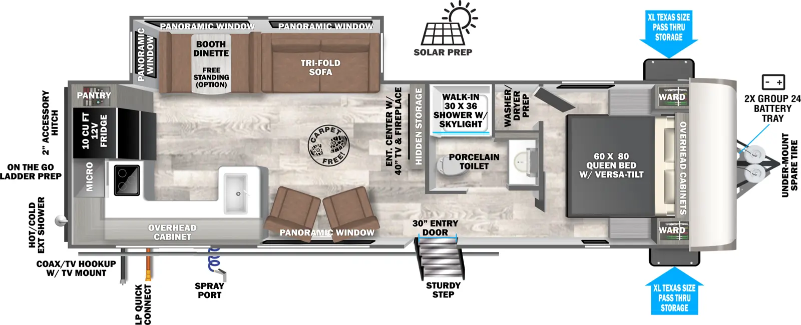 Heritage Glen Travel Trailers Floorplans - Forest River RV