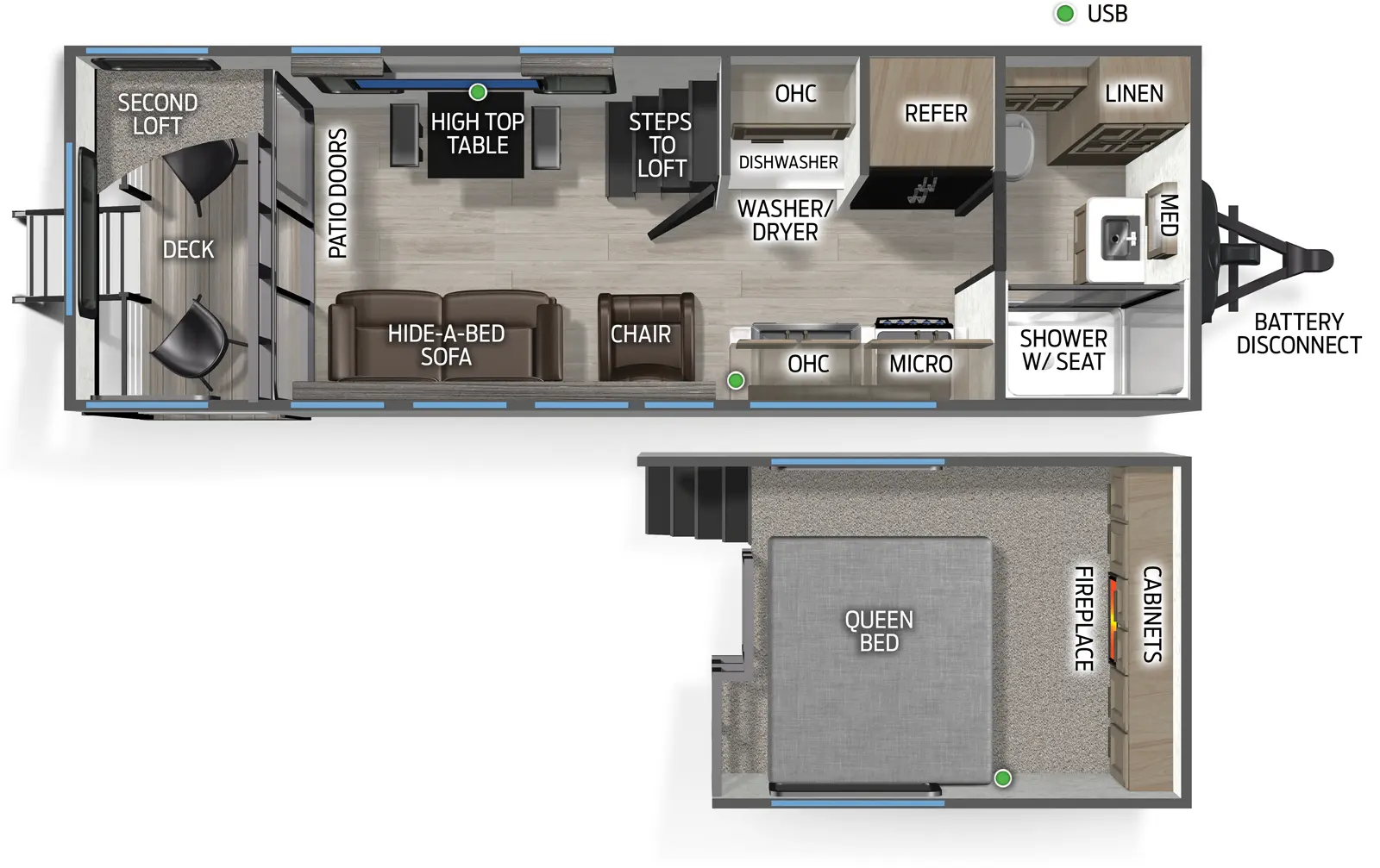 2026 Cherokee Timberwolf 16ML Floorplan - Forest River RV