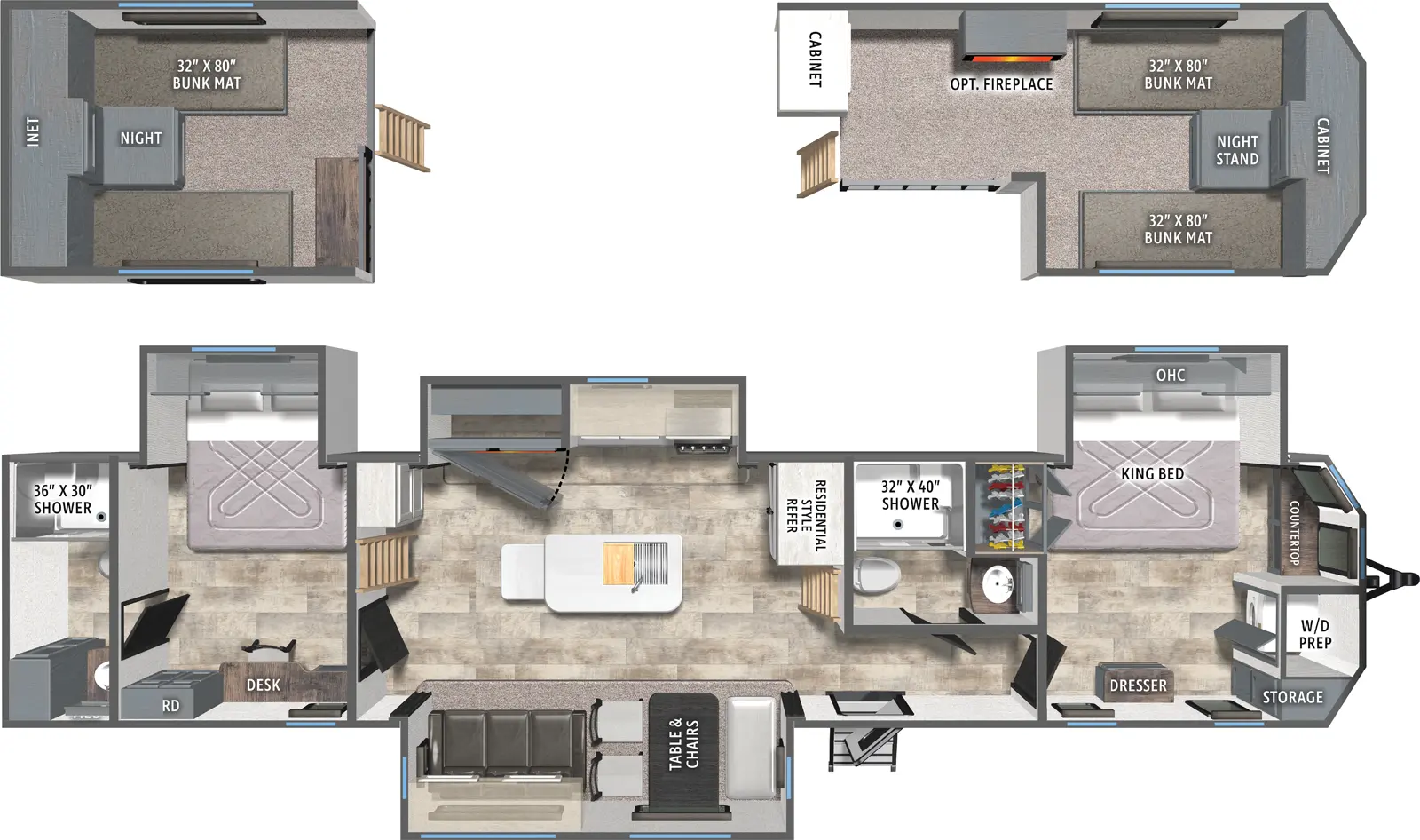 2026 Puma Vista 421LFT Floorplan - Forest River RV